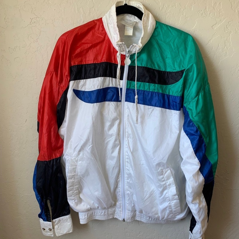 Adidas Vintage 80’s Og Tennis Track Windbreaker Color… - Gem